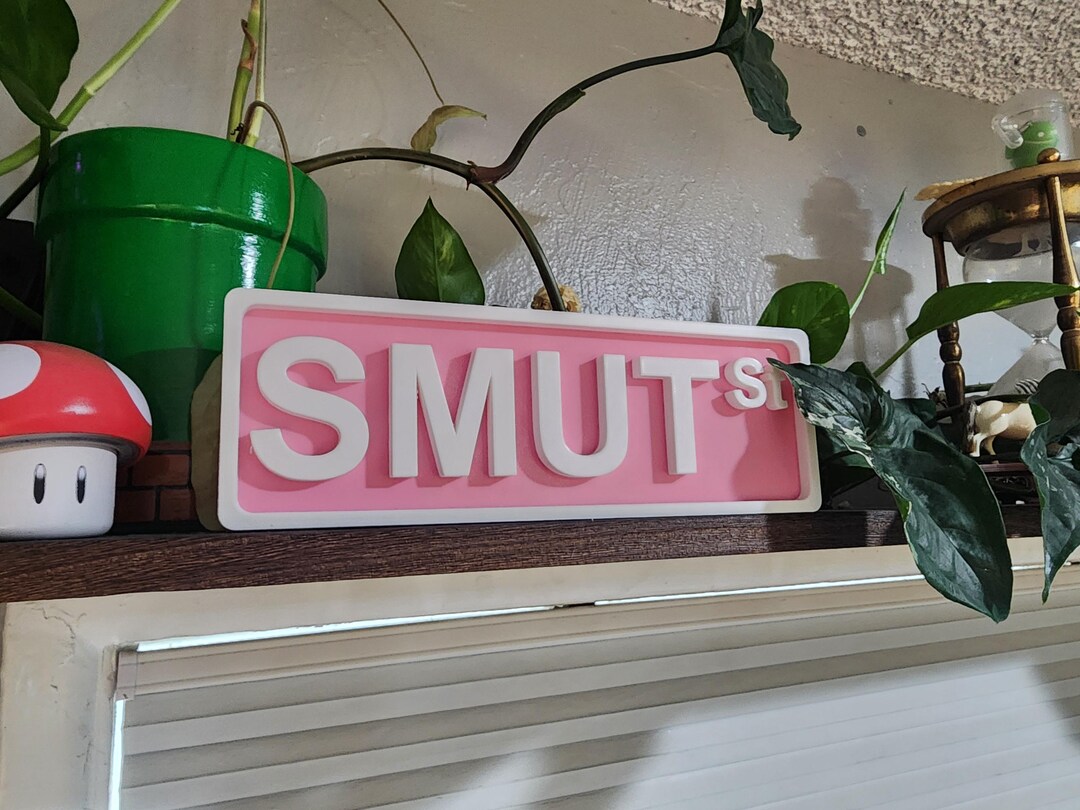 Self-standing Library Street Sign – Personalized 3D Printed Bookshelf ...