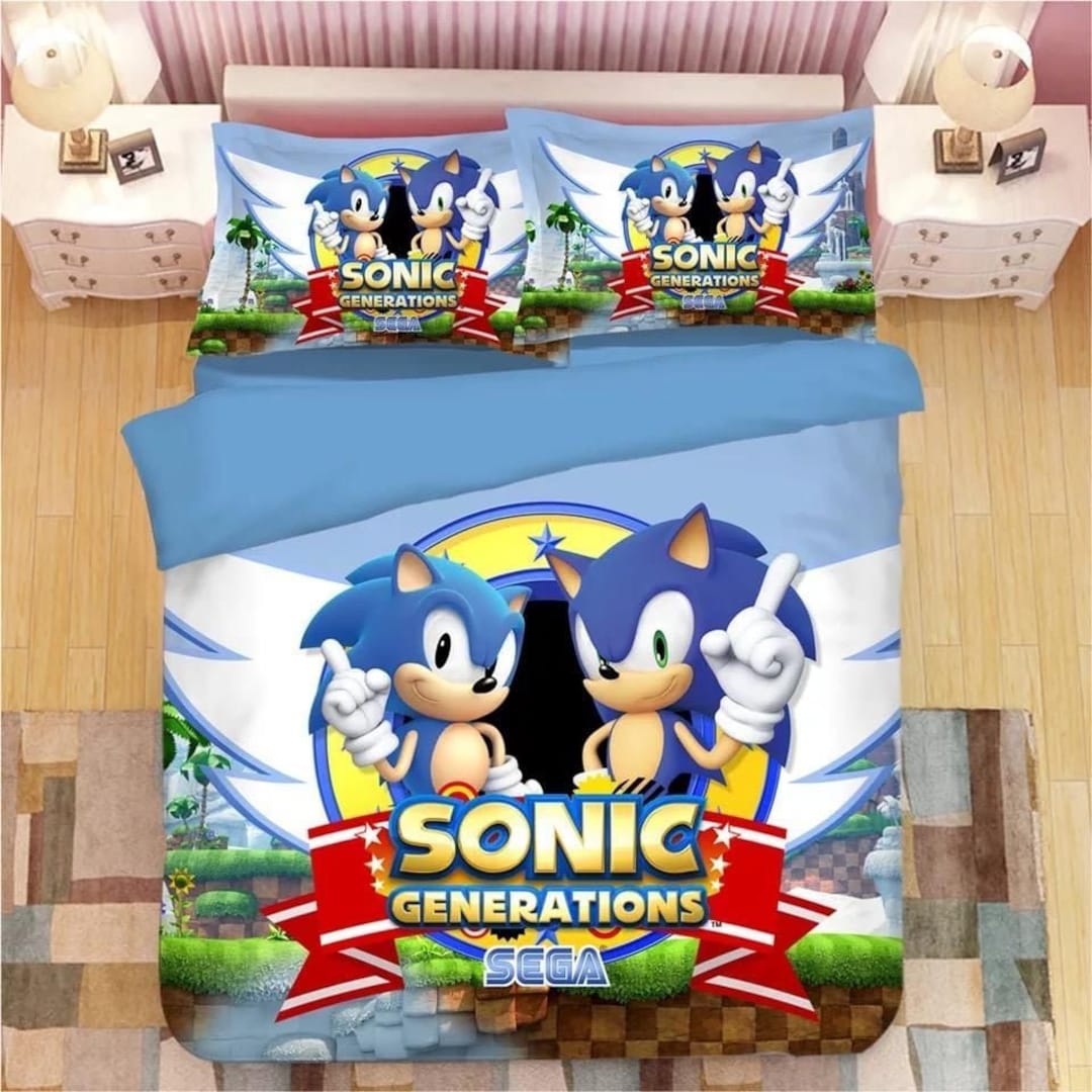 Sonic the Hedgehog Duvet Cover Bedding Set BS0043 - Etsy