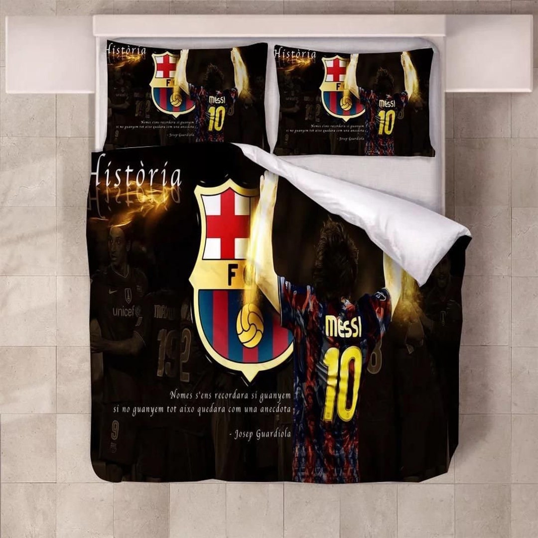 Lionel Messi Barcelona FCB Duvet Cover Bedding Set BS0170 - Etsy