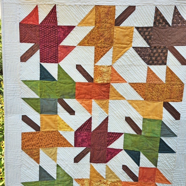 Autumn Leaves Quilt - Etsy