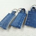 Keychain, Upcycled Denim Key Fob, Keepsake, Lucky Charm, Small Gift for ...