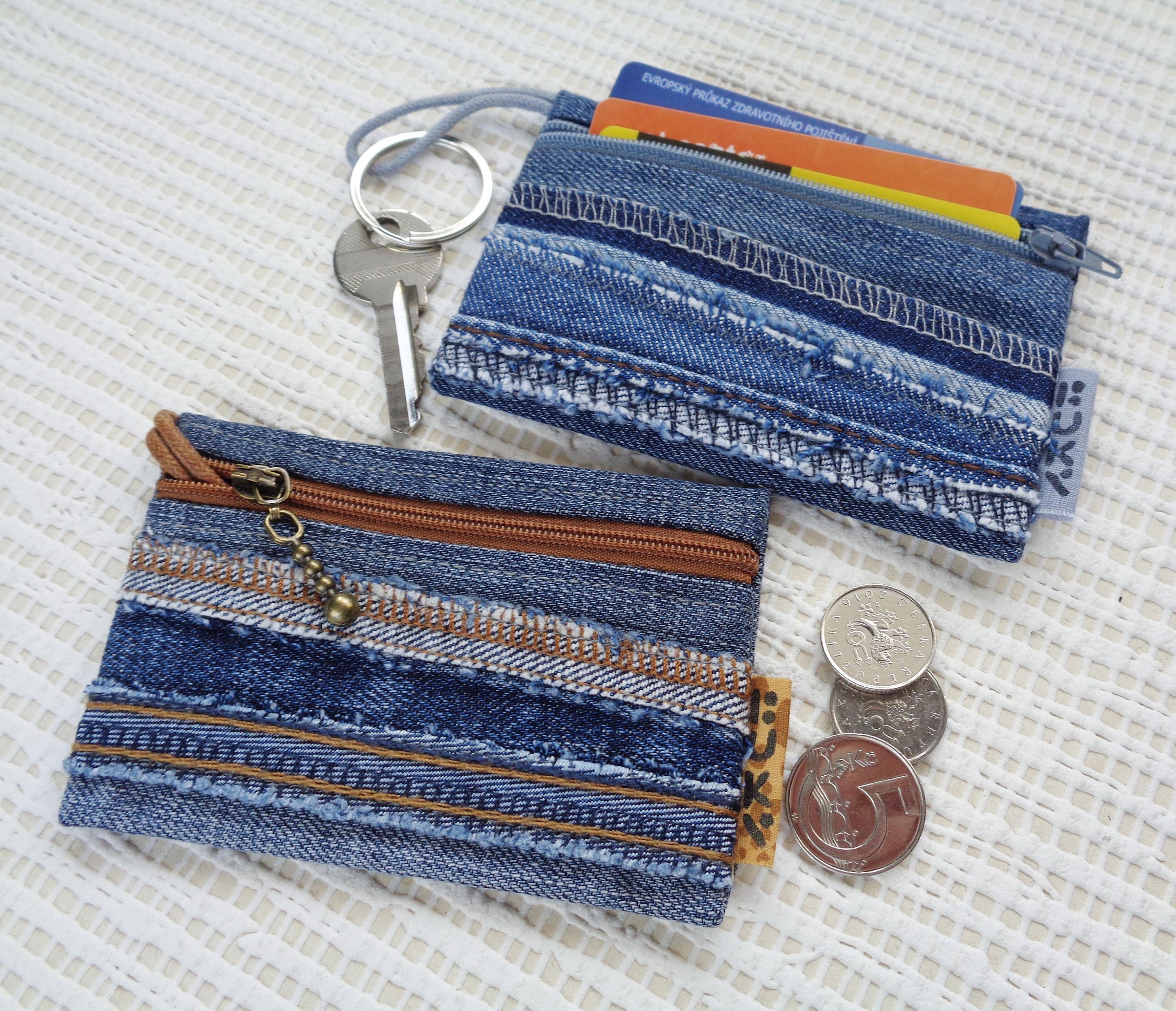 Coin Purse, Key Chain Ring, Card Wallet, Small Zipped Pouch, Key Pouch ...