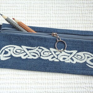 Pencil Case, Pen Pouch, Zipped Denim Pouch, Pencil Case, Re-cycled ...