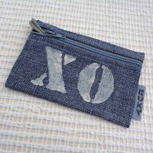 XO Coin Purse, Key Chain, Card Wallet, Small Zippered Pouch, Key Pouch ...