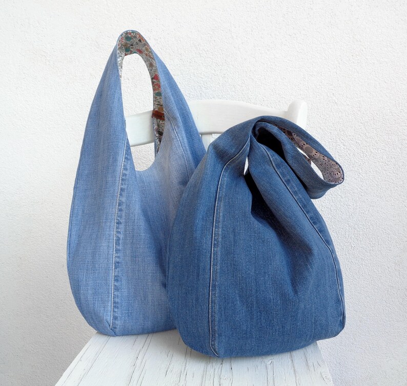 Plain jeans hobo bag denim bag sling shoulder bag blue | Etsy Plain jeans hobo bag denim bag sling shoulder bag blue | Etsy