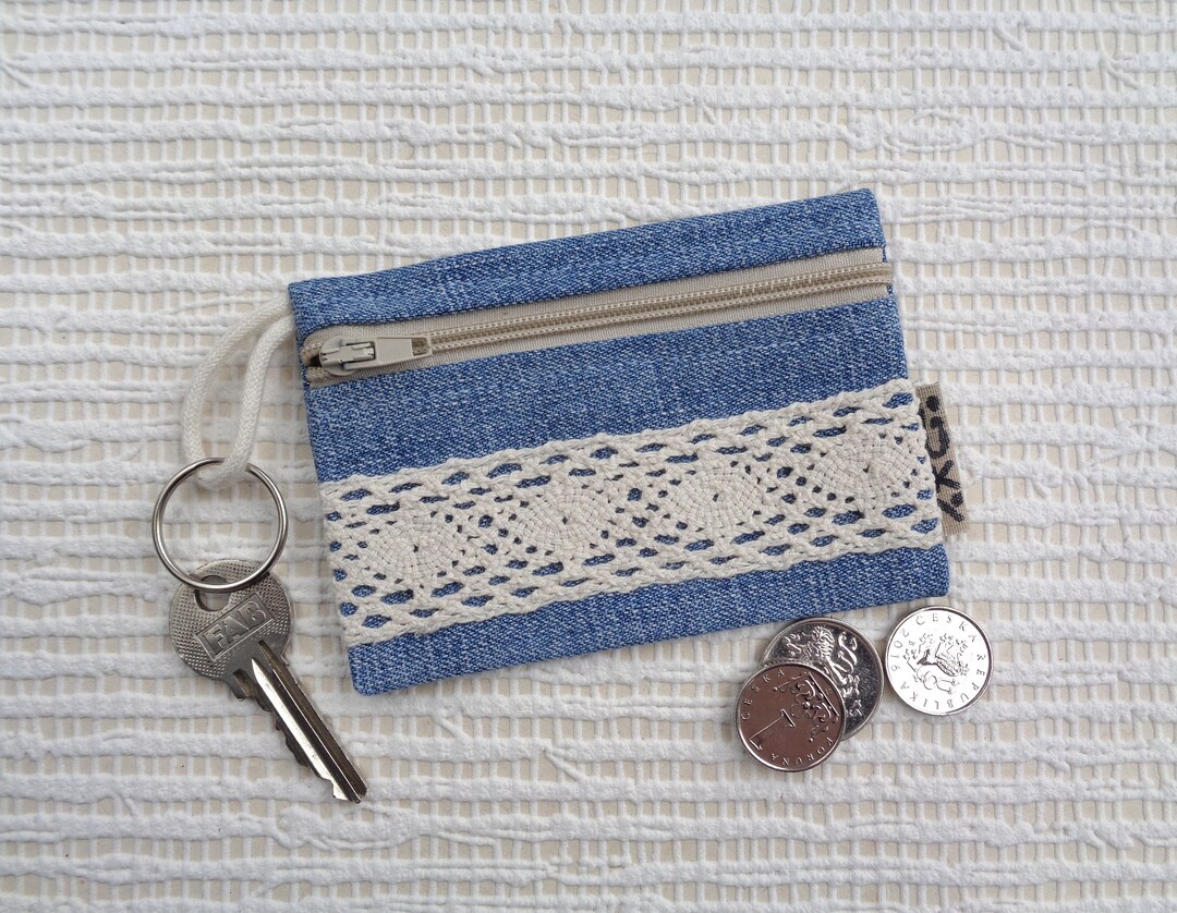 Key Pouch Coin Purse Card Holder Card Wallet Small Zipped - Etsy