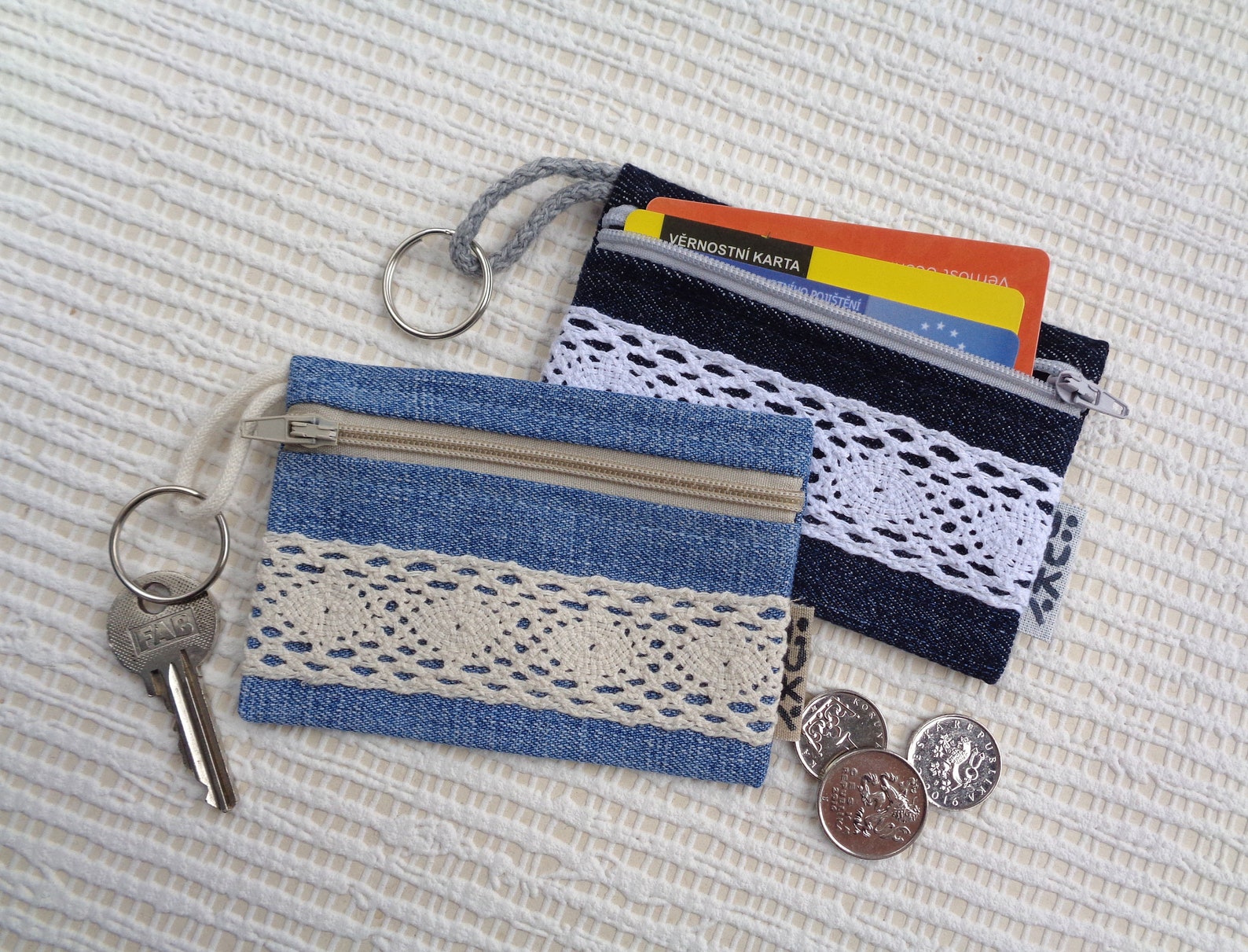Coin Purse Key Pouch Card Holder Card Wallet Small | Etsy
