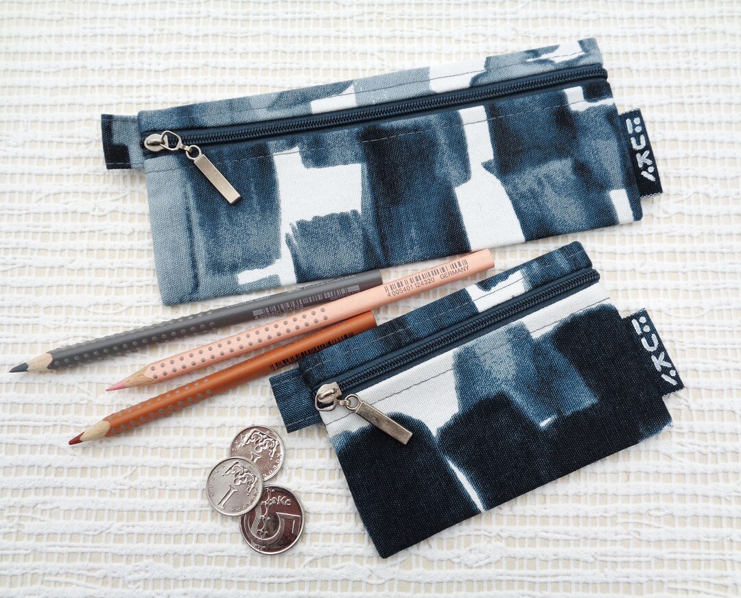Zipped Pouch Set - Pencil Case and Coin Wallet. Pen Pouch, Change Purse ...