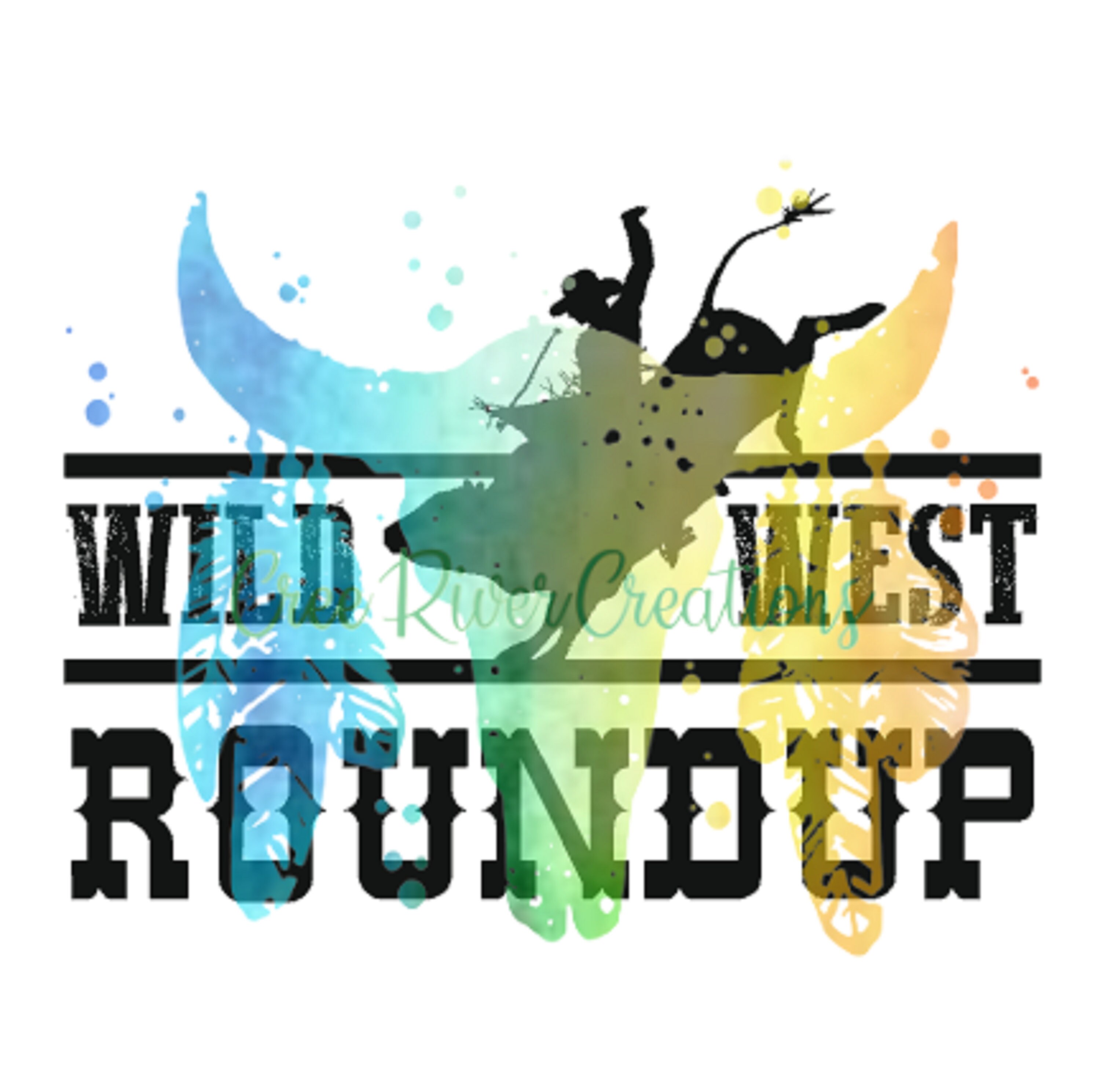 Wild West Round Up Instant Download Svg Png Jpeg Etsy
