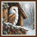 Barn Owl Nesting Box - PDF Digital Cross Stitch Pattern DMC Key 55 ...