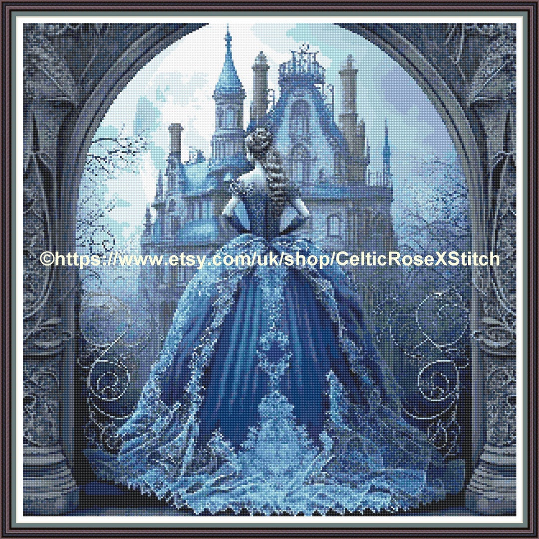 Gothic Fairytale - PDF Digital Cross Stitch Pattern Fantasy Castle DMC ...