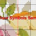Autumn Leaves - PDF Digital Cross Stitch Pattern DMC Key 67 Colours ...