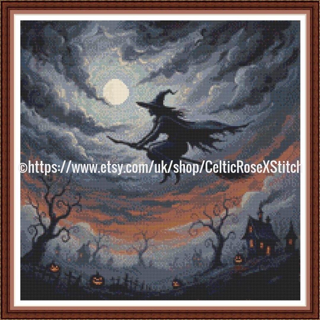 Witching Hour - PDF Digital Cross Stitch Pattern 36 DMC Colours Req 14 ...