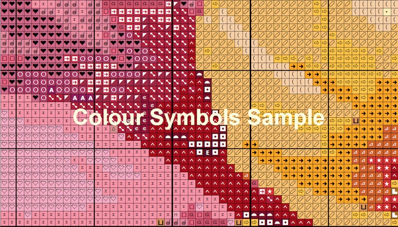 Elegant Beauty PDF Digital Cross Stitch Pattern DMC Key Colours 16x13 1 ... Elegant Beauty PDF Digital Cross Stitch Pattern DMC Key Colours 16x13 1 ...