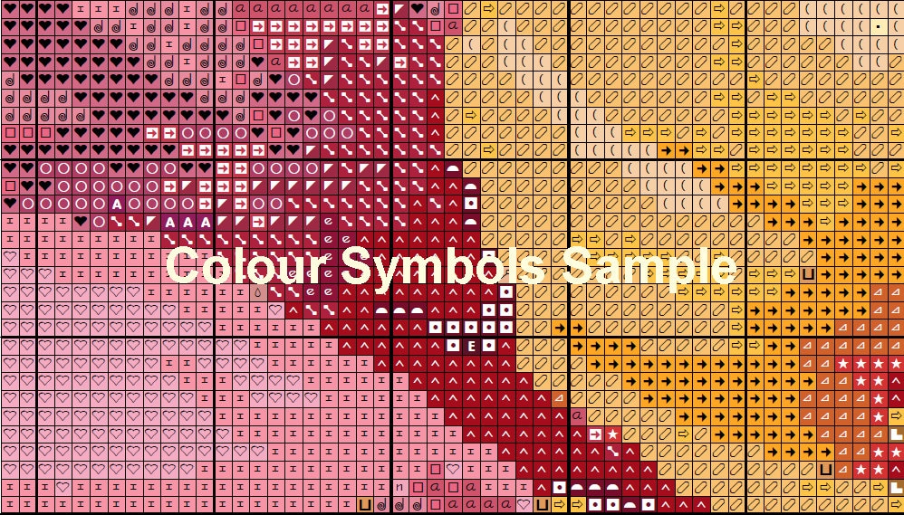 Elegant Beauty PDF Digital Cross Stitch Pattern DMC Key Colours 16x13 1 ...