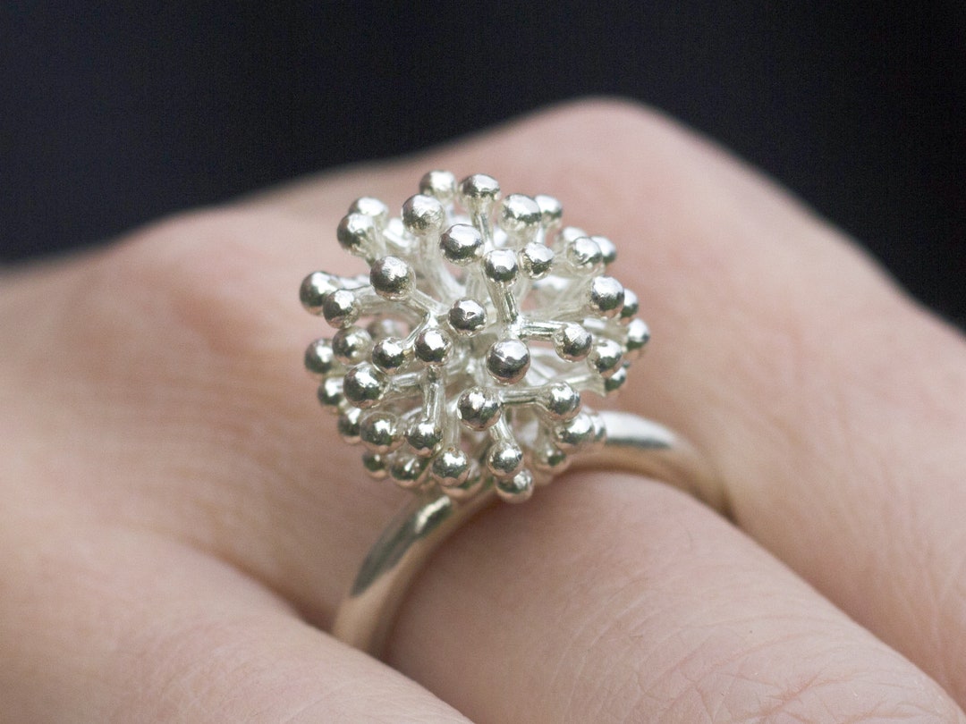 Design Ring 925 Silver Women Ring Goldsmith Artisan Gift Work Jewelry ...
