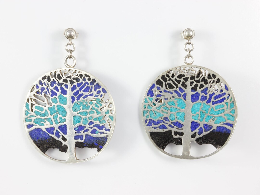 Tree of Life Earrings 925 Silver. Design Jewellery. Designer Silver ...