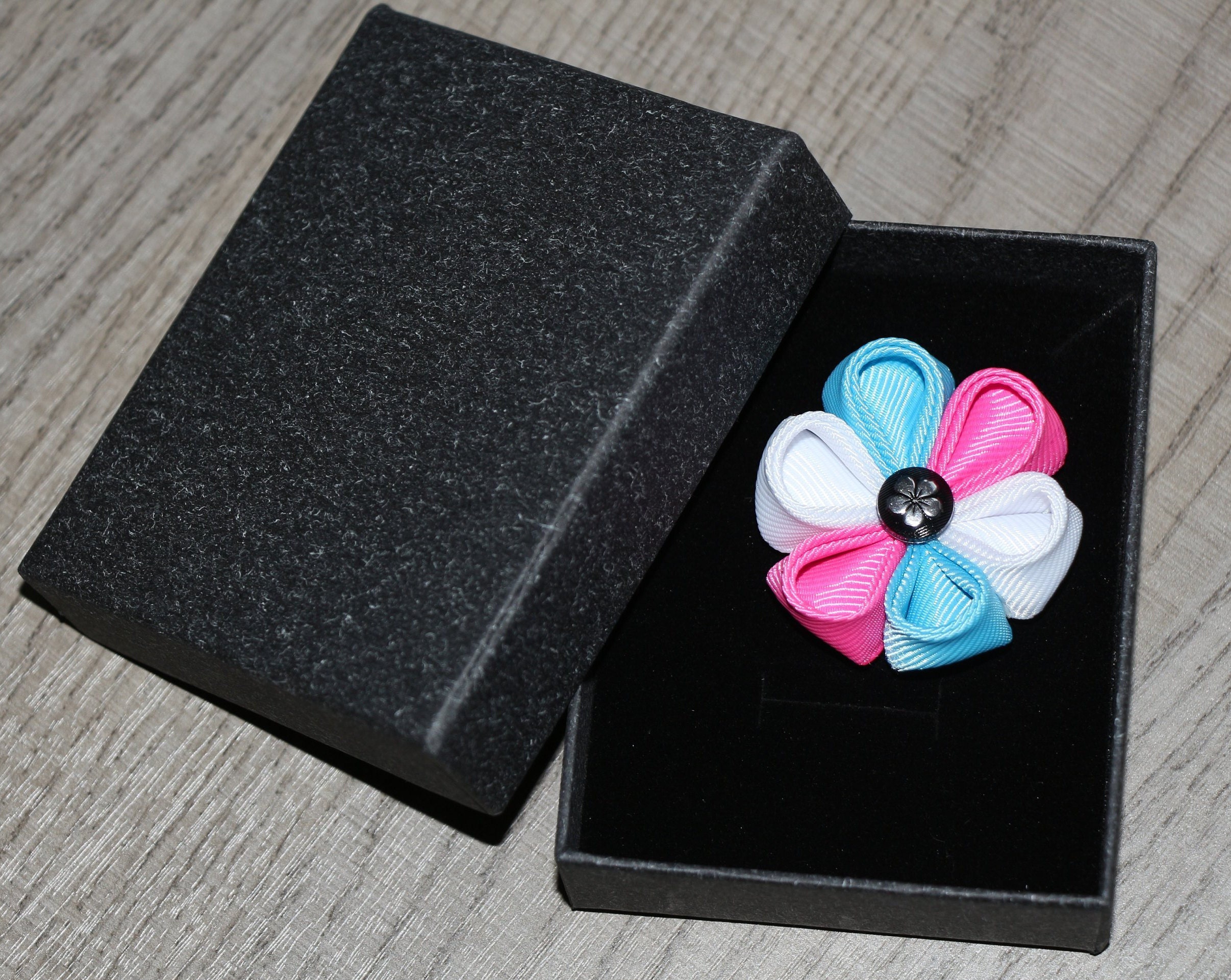 Transgender Pride Pin Transgender Flower Pin Trans Lapel Etsy