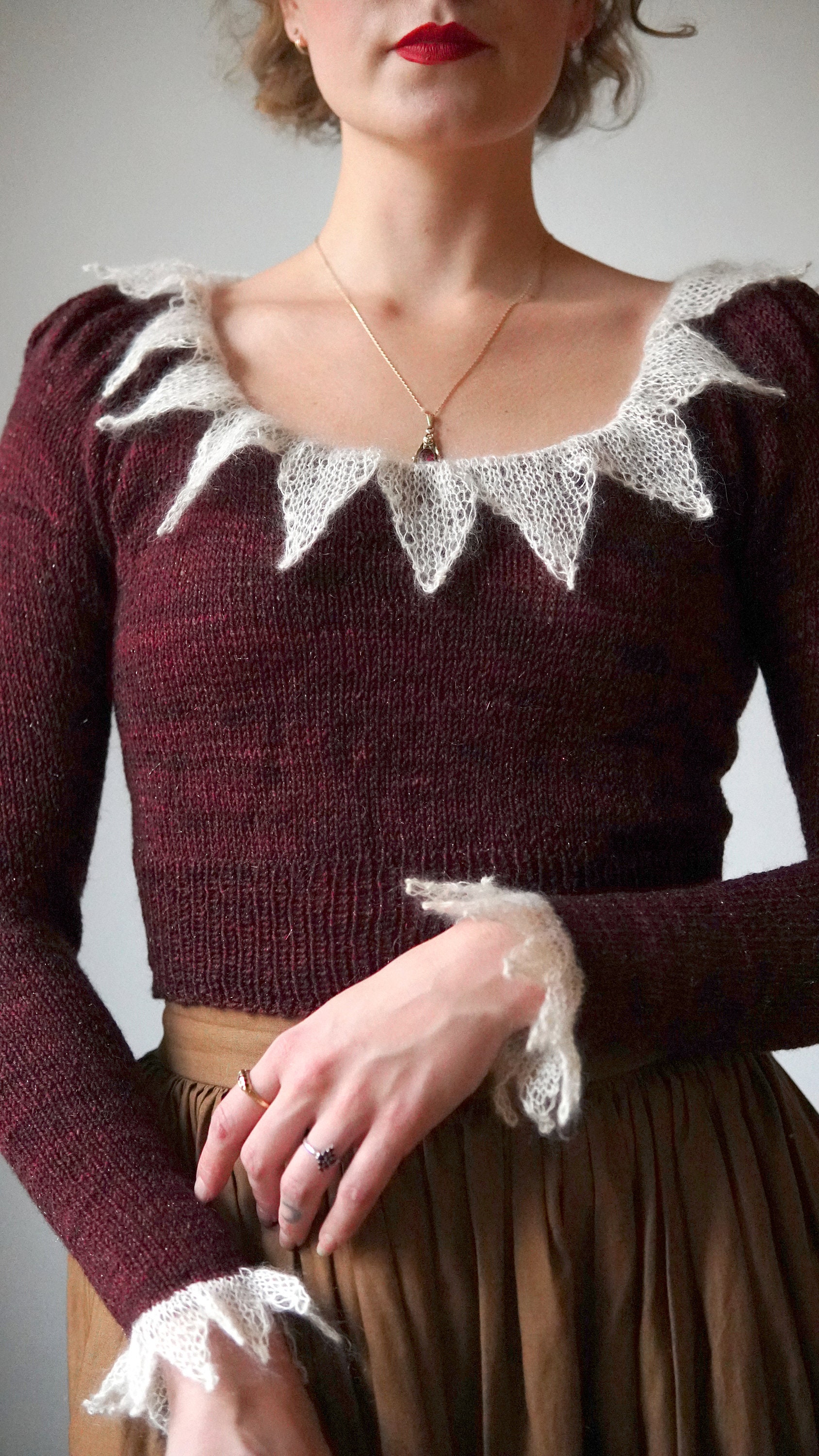 Medieval Ruffle Blouse Digital Knittingpattern PDF - Etsy