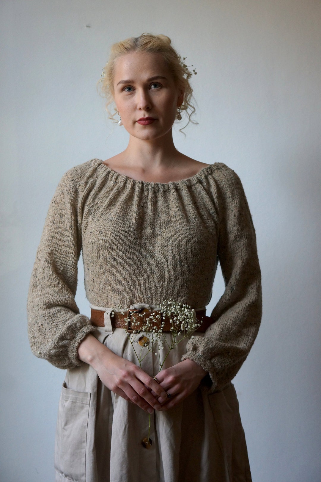 Paysanne Blouse Knittingpattern, Digital PDF - Etsy