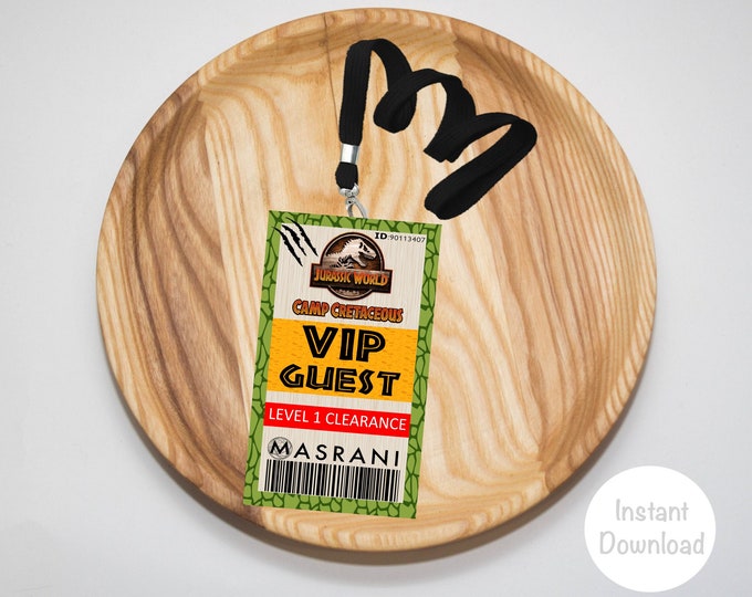 Camp Cretaceous VIP Lanyard DIY - Etsy