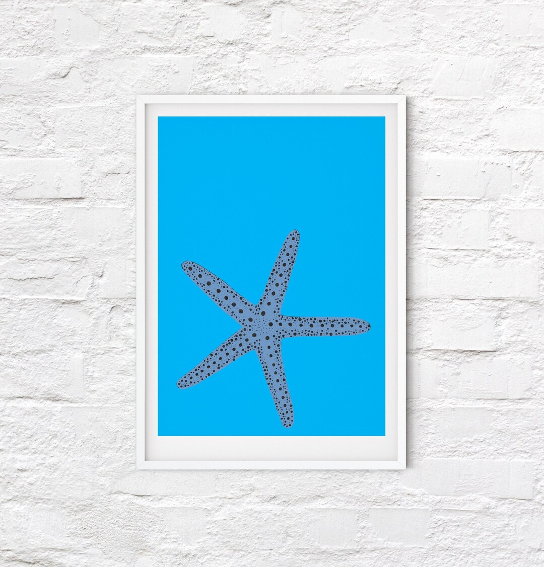 Starfish Art Print star Pop Pop Art Style Hand Drawn Star - Etsy