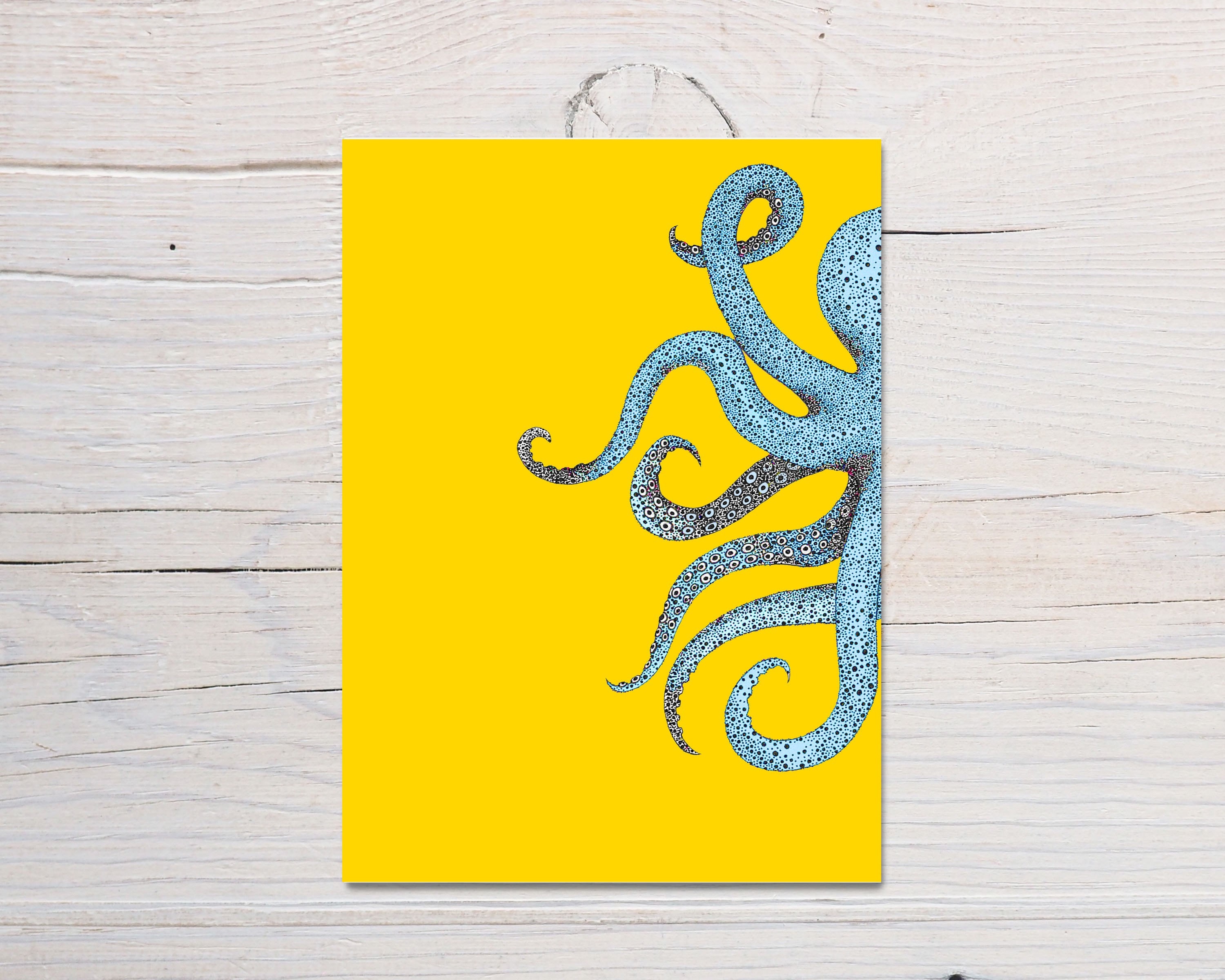 Octopus Pop Art Card — El Sea Mar Art