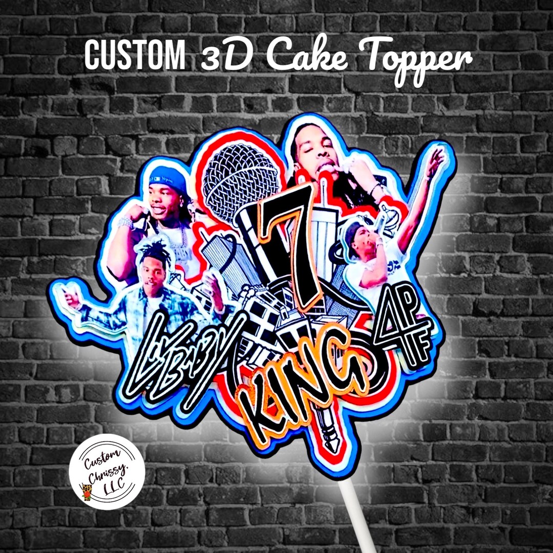 Lil Baby Rapper 3D Cake Topper Birthday - Etsy Portugal