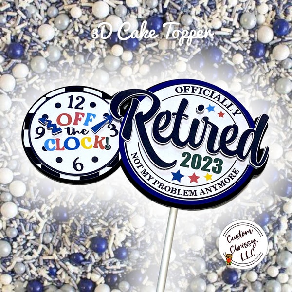 Clock Cake Topper - Etsy