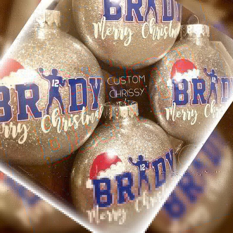 Tom Brady Inspired Christmas Ornament - Etsy