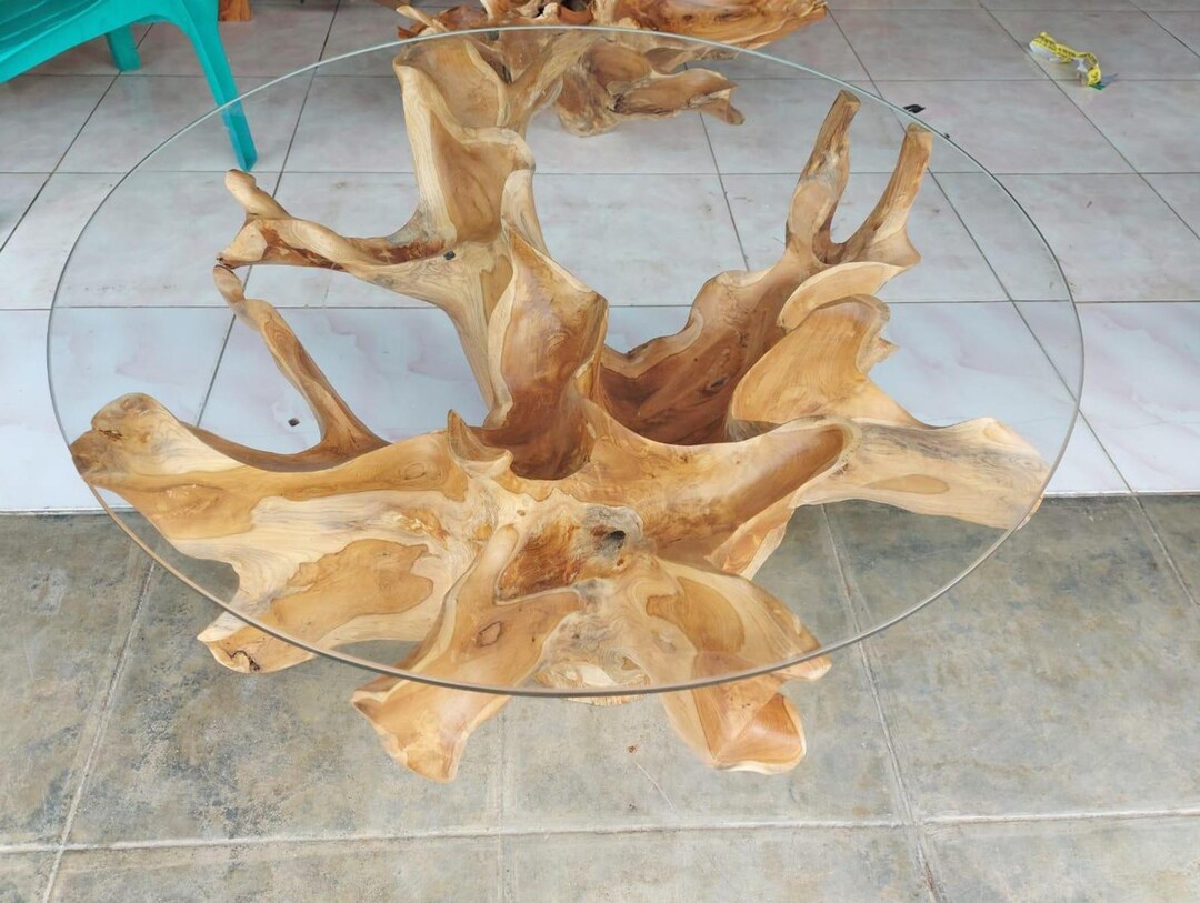 32” Teak Root Coffee Table – One-of-a-kind Solid Wood | Handmade ...