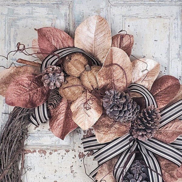 Rustic Fall Wreath - Etsy