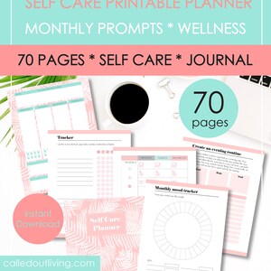 Self Care Planner Workbook, Wellness, Self-care Planner, Self Help ...