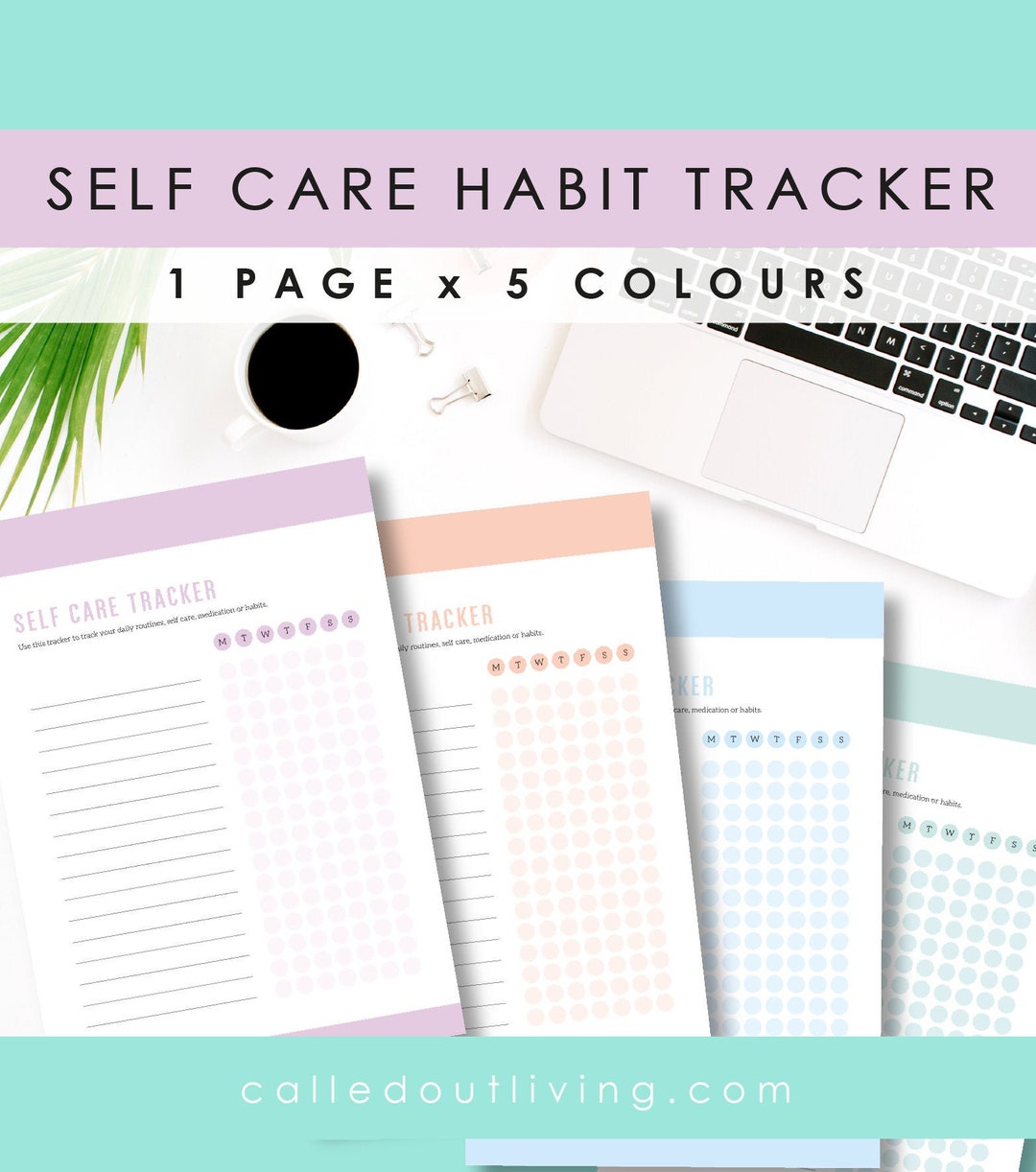 Self Care Printable, Self Care Tracker, Habit Tracker Printable Daily ...