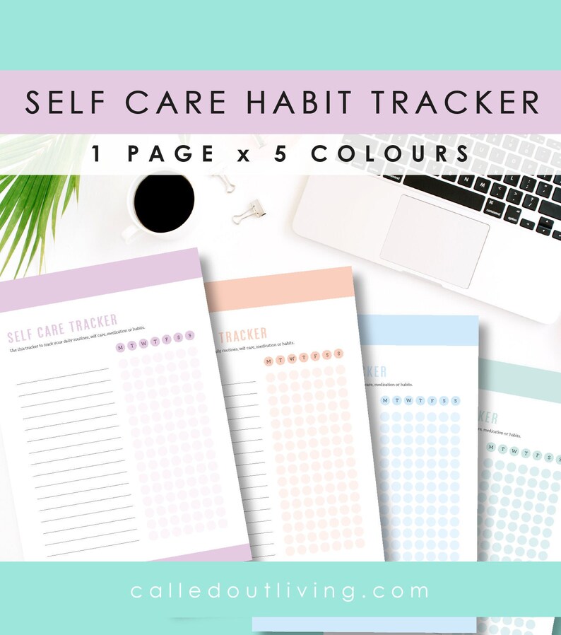 Self Care Printable Self Care Tracker Habit Tracker - Etsy