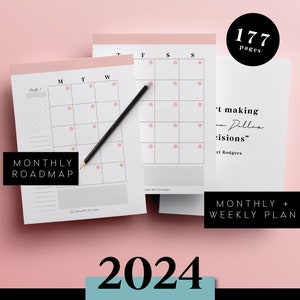2024 Life Planner Annual, Goal Setting Planner, Printable Planner ...