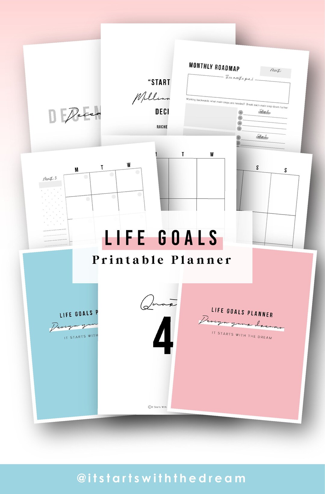 2026 Life Planner Annual, Goal Setting Planner, Printable Planner ...