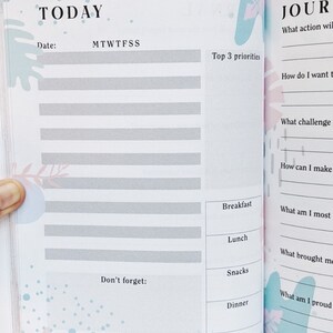Goal Planner and Mindfulness Journal Self Discovery, Reflective ...