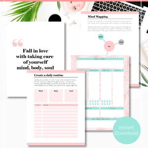 Self Care Planner Workbook, Wellness, Self-care Planner, Self Help ...