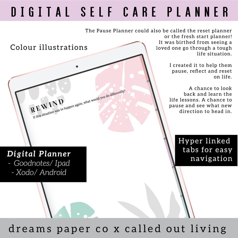 Goal Planner and Mindfulness Journal Self Discovery | Etsy