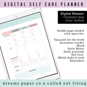 DIGITAL Self Care Planner Workbook, Wellness, Self-care Planner, Self ...