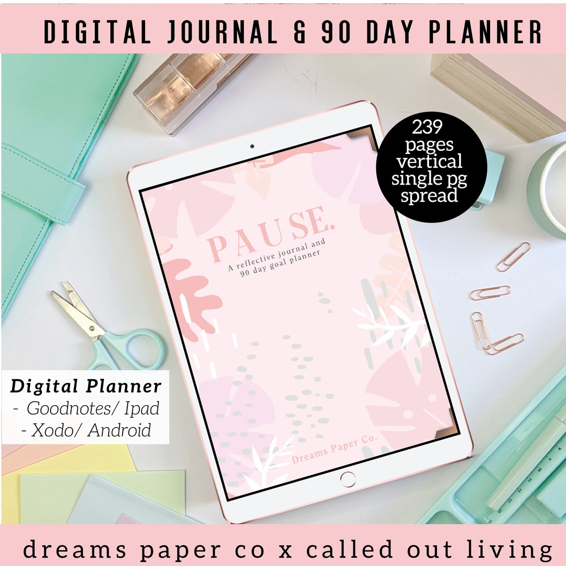 Goal Planner and Mindfulness Journal Self Discovery, Reflective ...