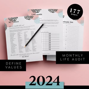 2024 Life Planner Annual, Goal Setting Planner, Printable Planner ...