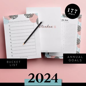 2024 Life Planner Annual, Goal Setting Planner, Printable Planner ...