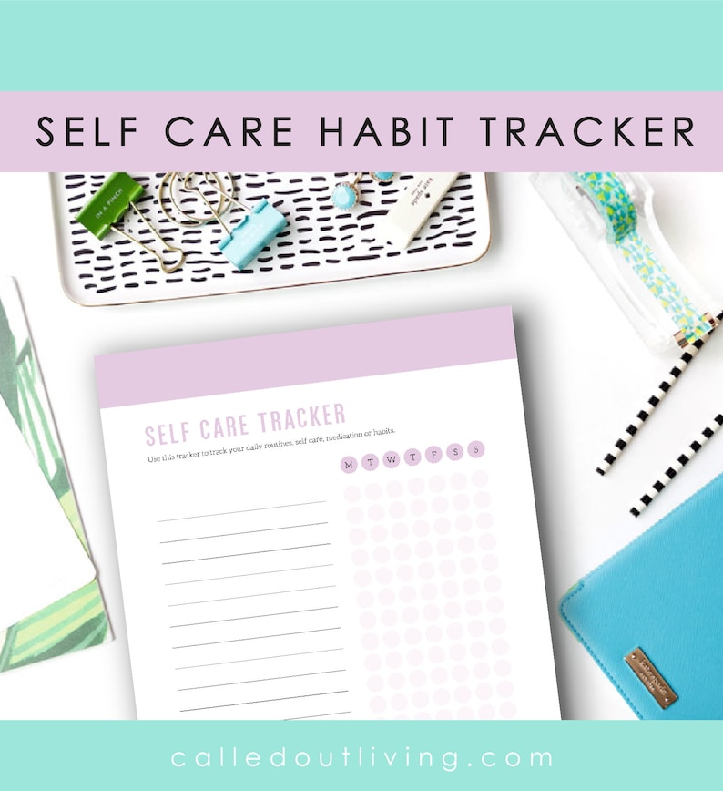 Self Care Printable Self Care Tracker Habit Tracker - Etsy