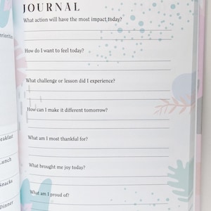 Goal Planner and Mindfulness Journal Self Discovery, Reflective ...