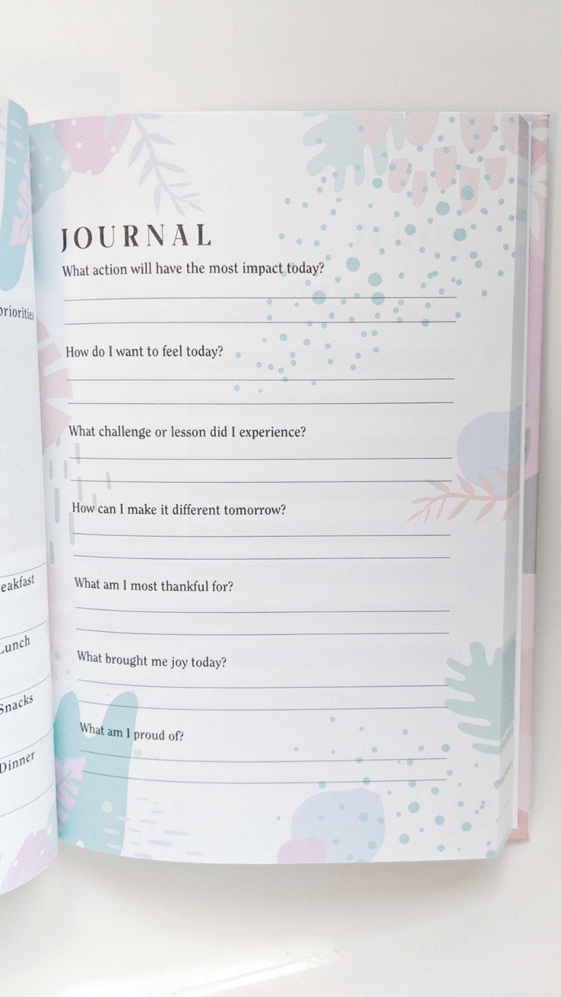 Goal planner and Mindfulness journal self discovery | Etsy
