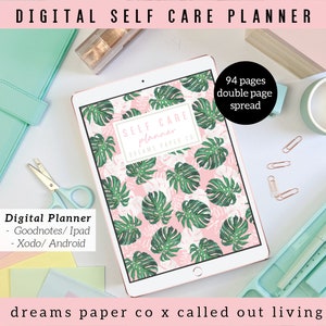 DIGITAL Self Care Planner Workbook, Wellness, Self-care Planner, Self ...