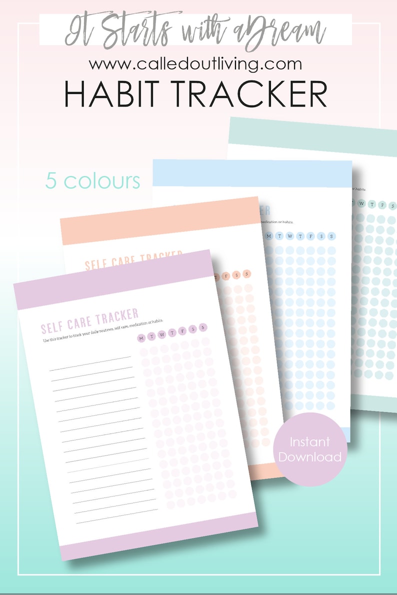 Printable Self Care Tracker