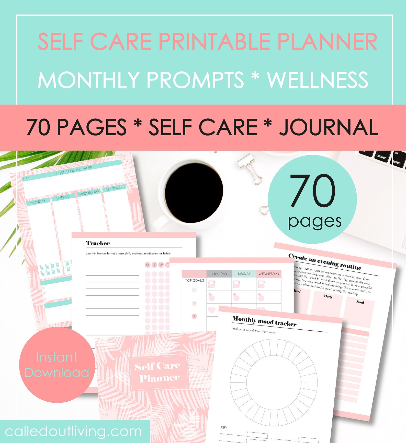 Self Care Planner Workbook Wellness Self-care Planner Self - Etsy Canada